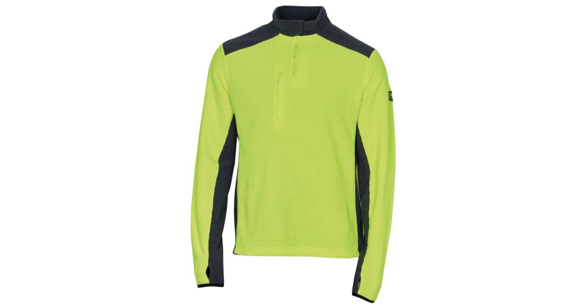Pull polaire gaufrée jaune/gris COB SOLIDUR - Nicolas le forestier