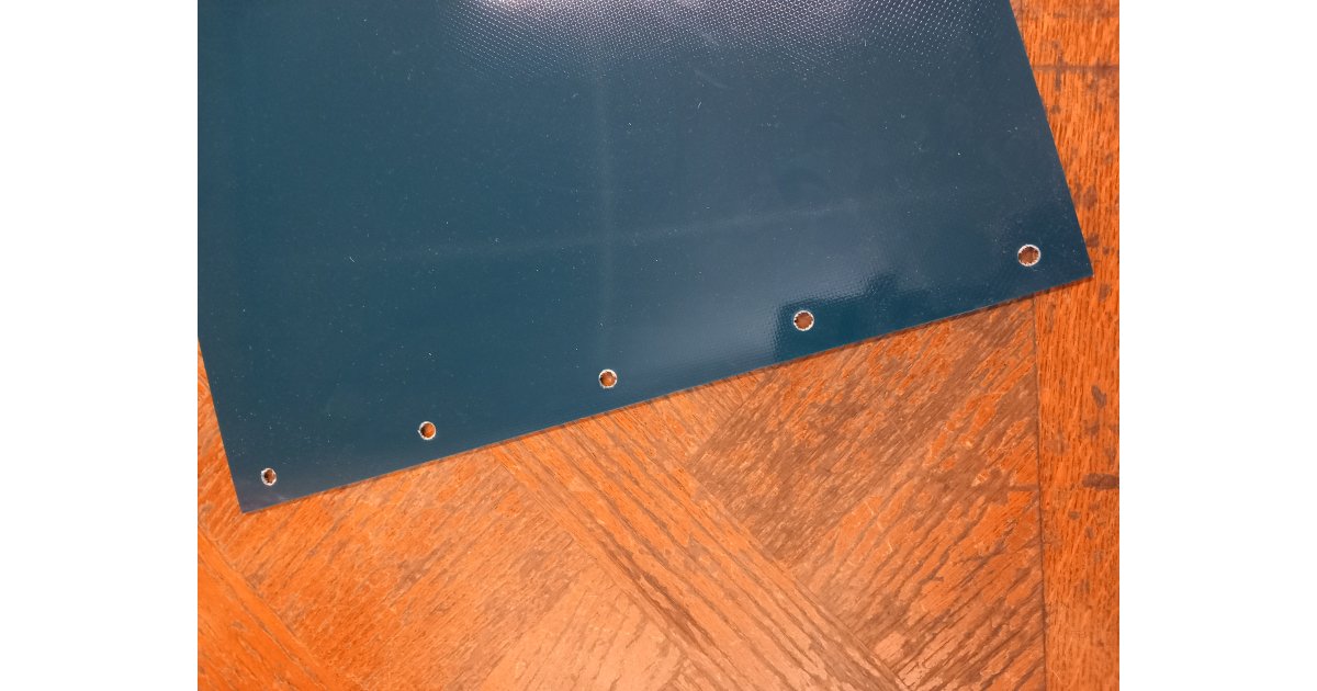 Bande PVC lisse larg. 40 cm coupée percée, le mètre - Nicolas le forestier